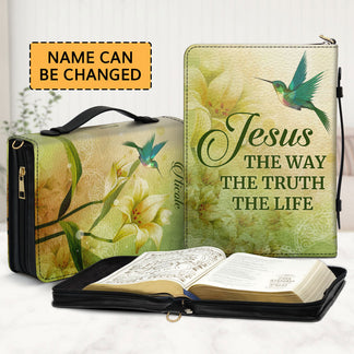 Hummingbird Personalized Bible Cover - Jesus Is The Life H06 – Jesuspirit