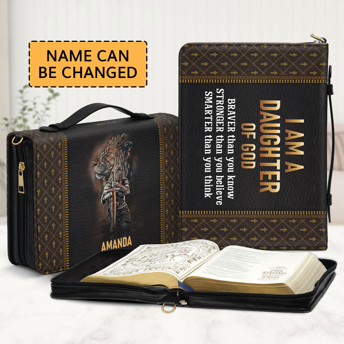 Beautiful Bible Cover - I Am A Daughter Of God NHN155A - Jesuspirit