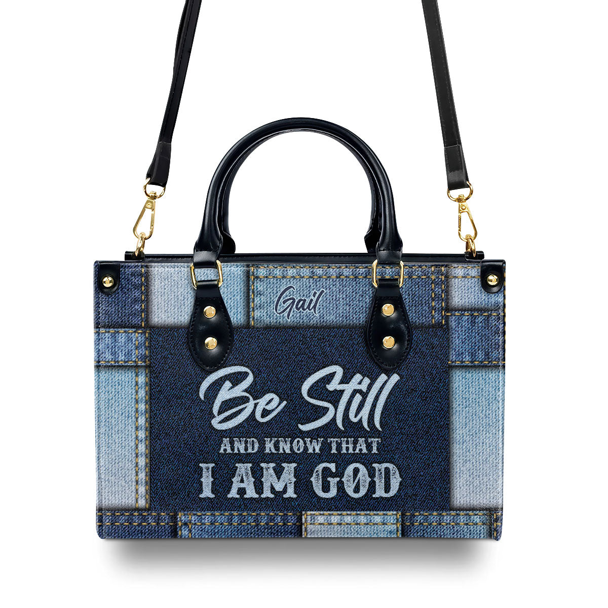 Unique Christian Leather Handbag - Be Still And Know That I Am God HN0 ...
