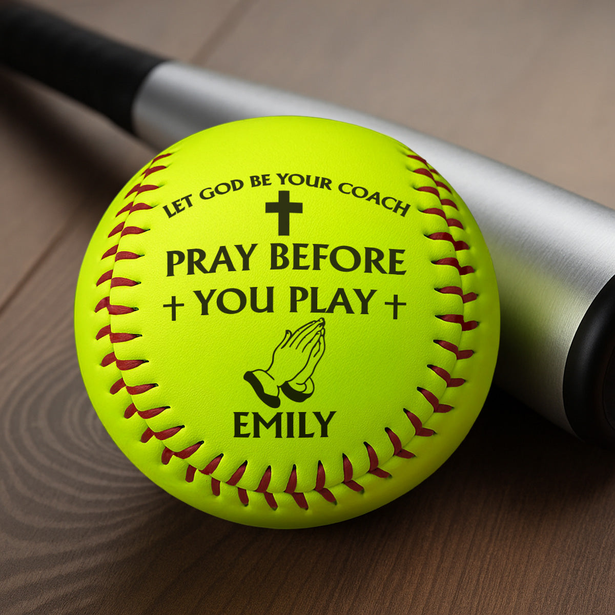 Pray Before You Play | Personalized Softball – Jesuspirit