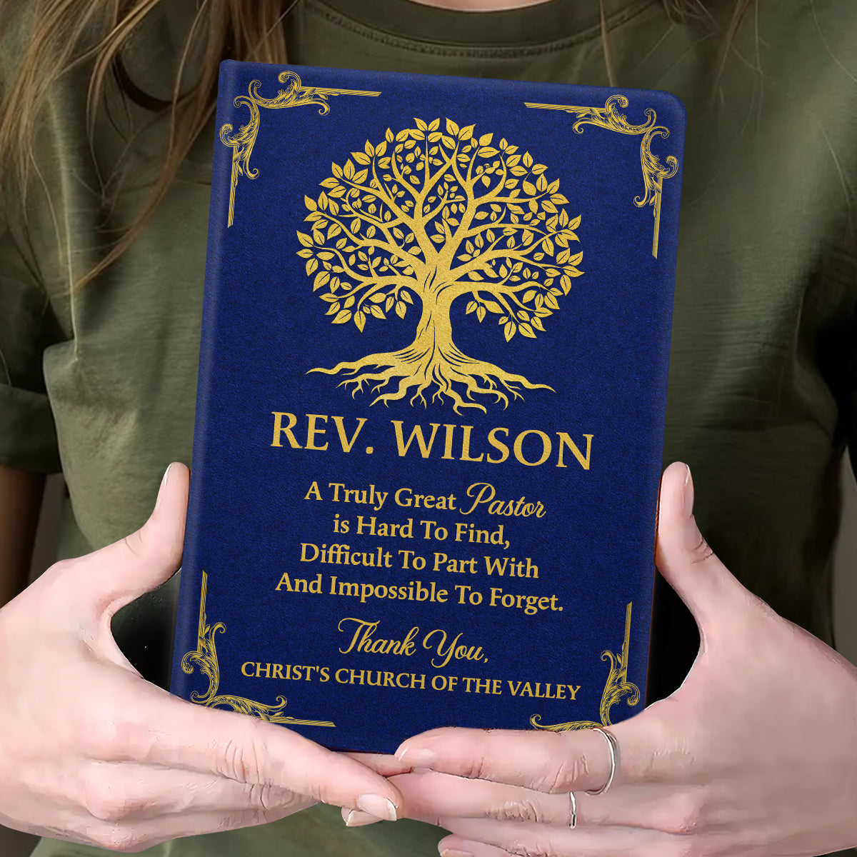 A Truly Great Pastor | Personalized Leather Cover Notebook – Jesuspirit