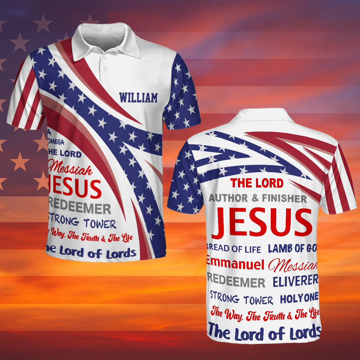 Christian Man | Personalized Polo Shirt – Jesuspirit