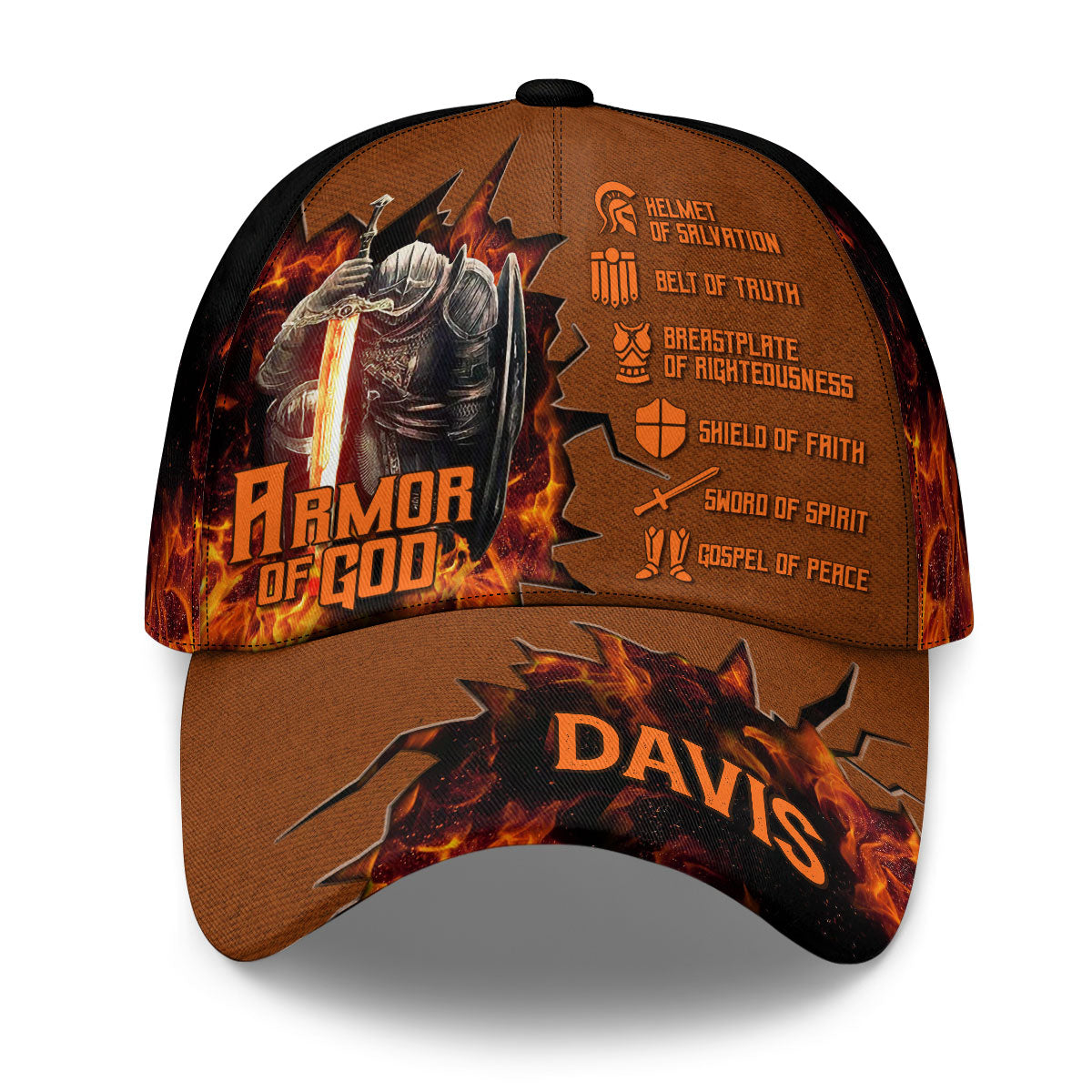 Gift For Men - Armor Of God - Personalized Classic Cap Inspirational ...