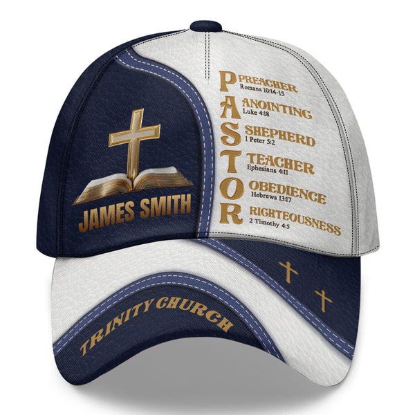 My Preacher, Teacher, Shepherd | Personalized Classic Cap – Jesuspirit