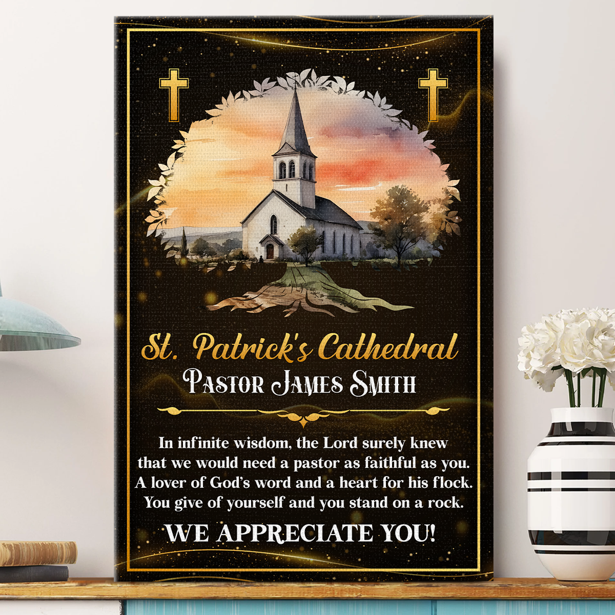 Dear My Pastor | Personalized Poster/Canvas – Jesuspirit