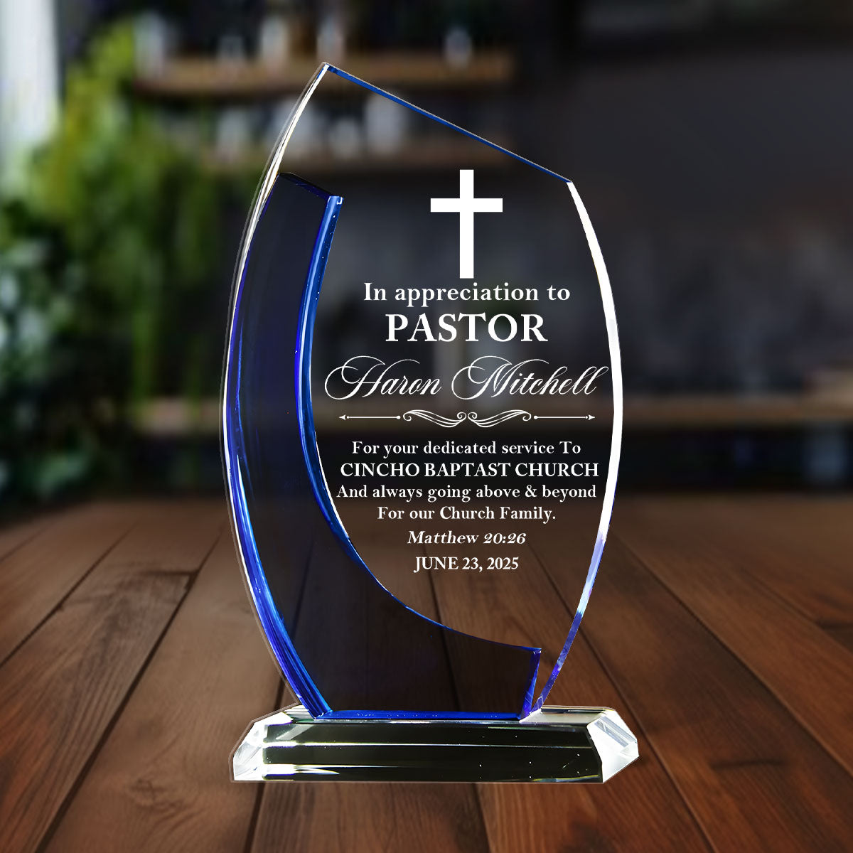 Gift For Pastor - In Appreciation To Pastor - Personalized Custom ...