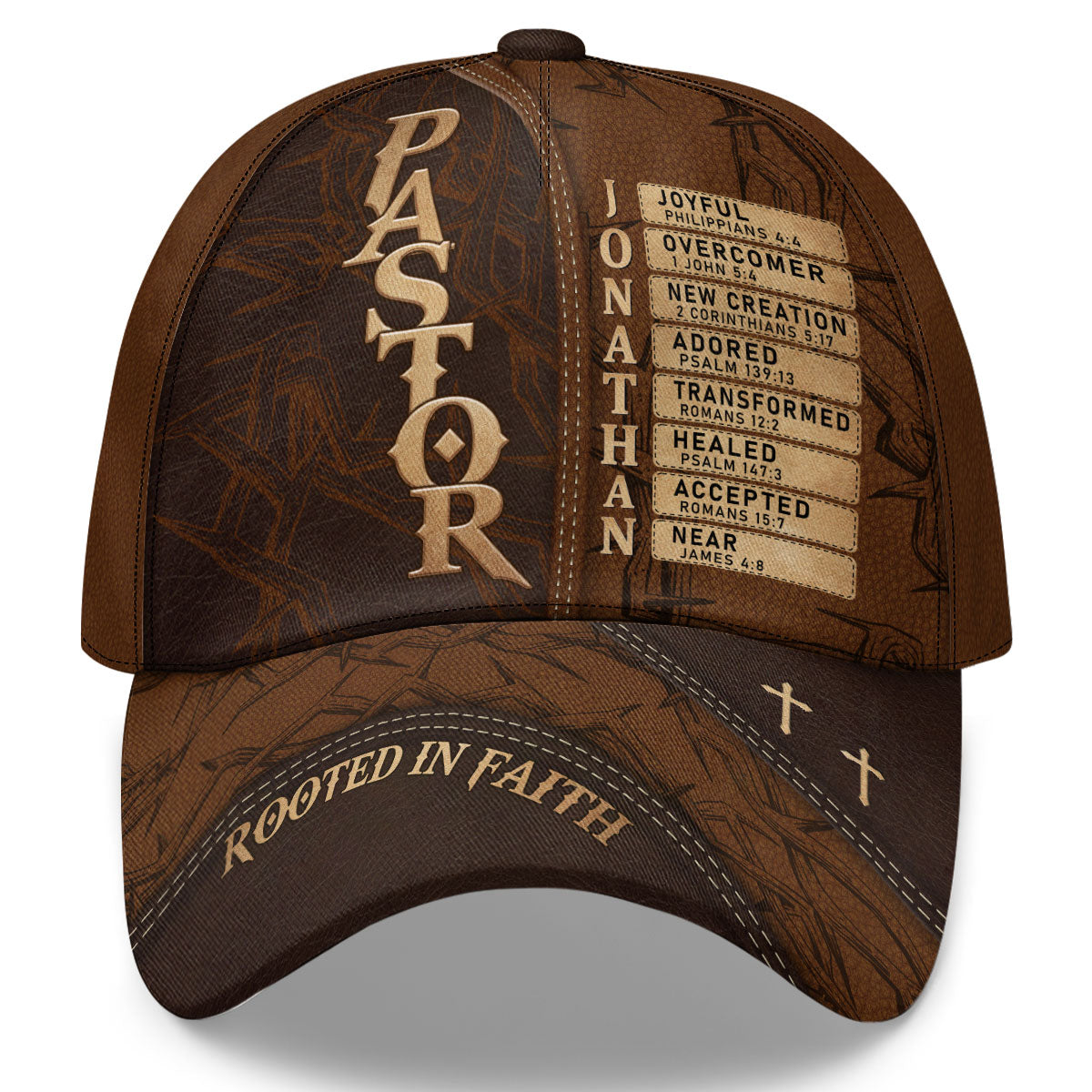 Gift For Pastor - Honor Your Pastor - Personalized Classic Cap Faith ...