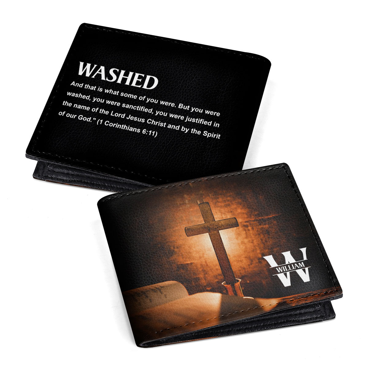 Meaning Of Your Name | Personalized Folded Wallet For Men – Jesuspirit