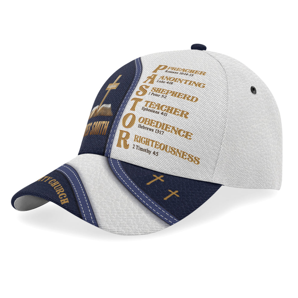 My Preacher, Teacher, Shepherd | Personalized Classic Cap – Jesuspirit