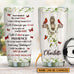 Pretty Personalized Floral Cross Stainless Steel Tumbler 20oz - I Can ...