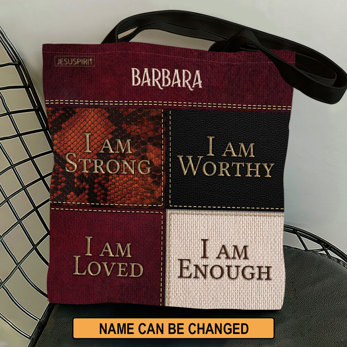 Awesome Personalized Tote Bag - I Am Loved, I Am Enough NUHN282 ...