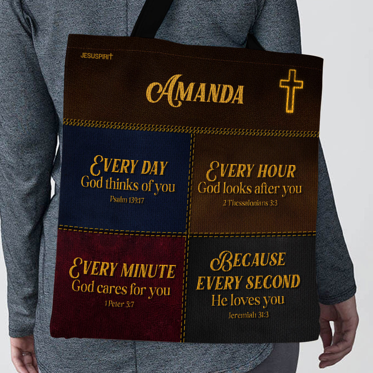 Jesuspirit Personalized Tote Bag | Spiritual Gifts For Woman Of God