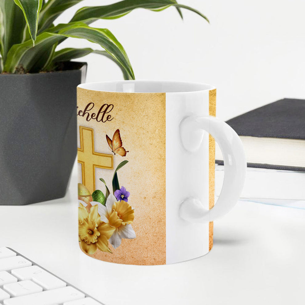 Beautiful Personalized White Ceramic Mug - I Will Guide You Along The ...