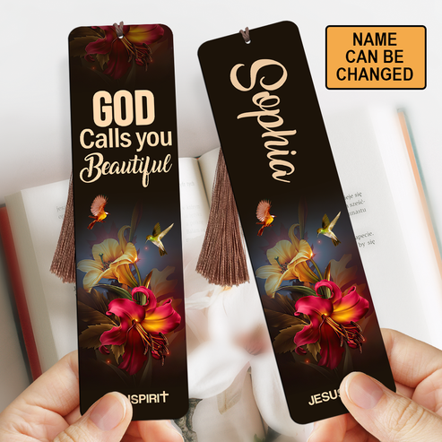 Lovely Personalized Wooden Bookmarks - God Calls You Beautiful BM26 ...