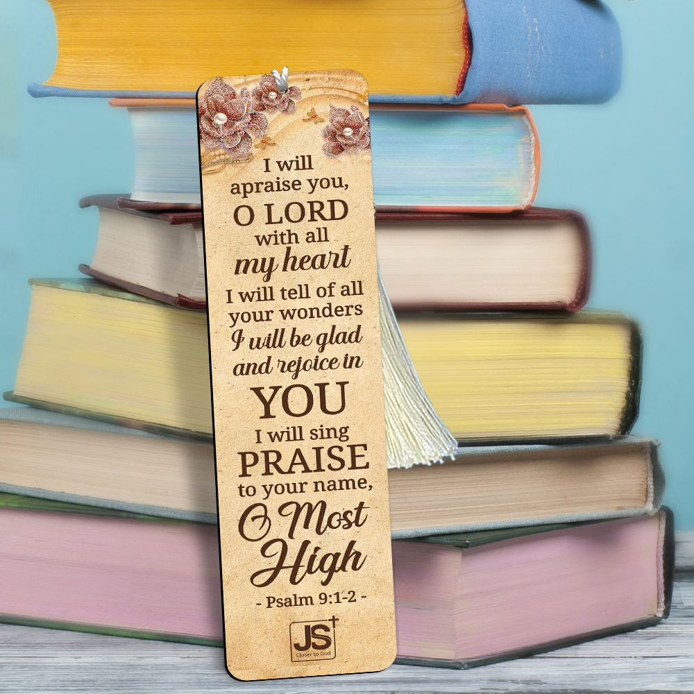 I Will Sing Praise To Your Name - Beautiful Personalized Wooden Bookma ...