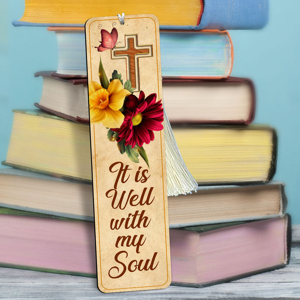It Is Well With My Soul - Personalized Wooden Bookmarks MH30 - Jesuspirit