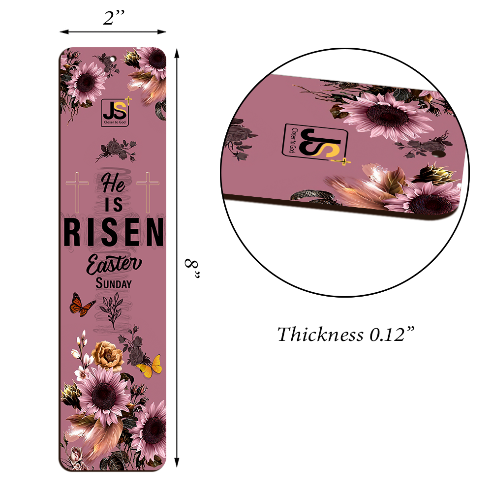 He Is Risen - Lovely Personalized Wooden Bookmarks BM45 - Jesuspirit